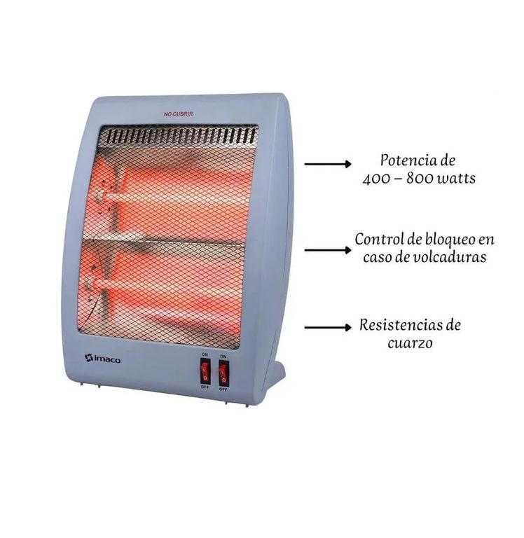 Calefactor Eléctrico De Cuarzo 800W QH800 Imaco | Sodimac Perú