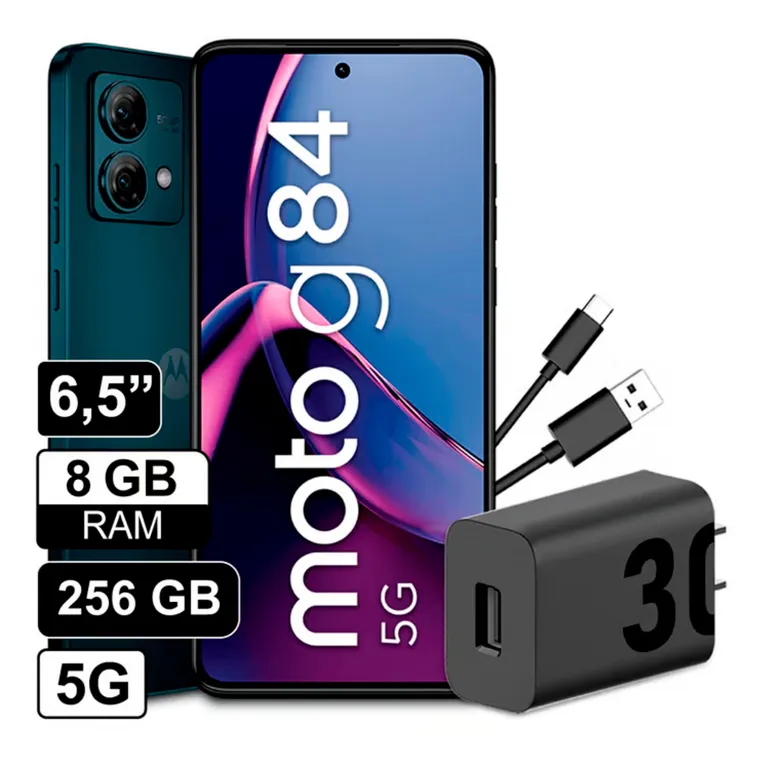 Celular Motorola Moto G84 8gb 256gb 5G Color Negro MOTOROLA | falabella.com