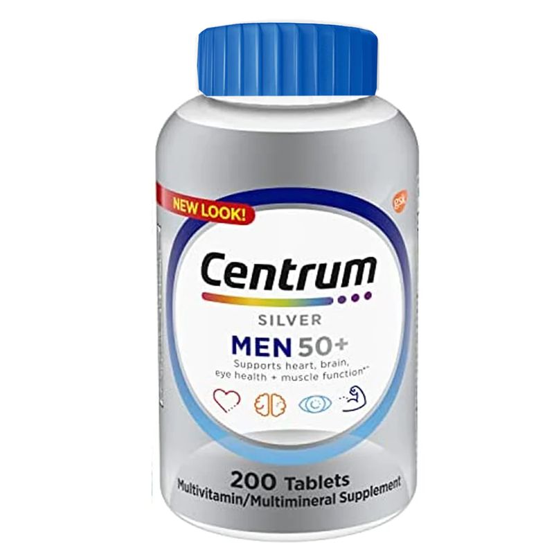 CENTRUM MULTIVITAMÍNICO TABLETAS 200 SILVER HOMBRE 50 CENTRUM | falabella.com