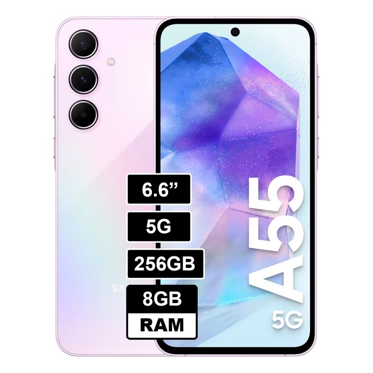Celular libre Samsung Galaxy A55 256GB 8GB RAM LILA SAMSUNG | falabella.com
