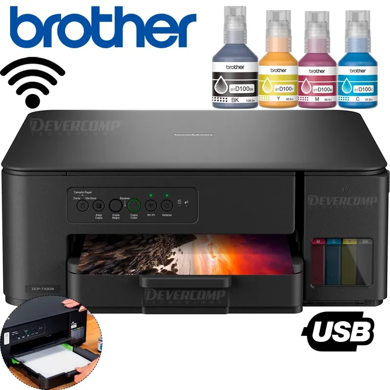 Impresora Multifuncional Brother DCP-T430W WIFI BROTHER | falabella.com