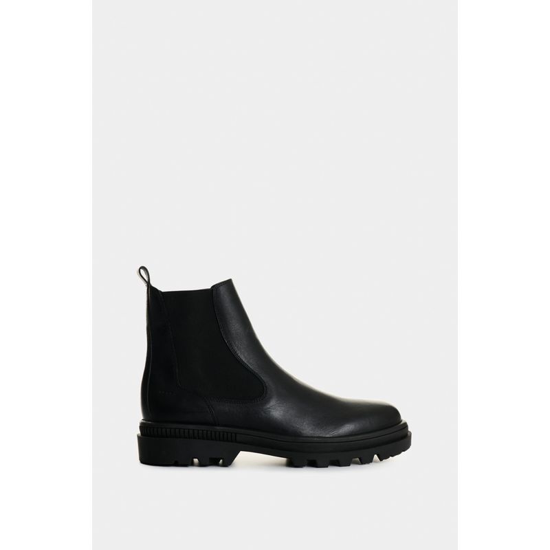 Vélez Botas Dune De Cuero Para Hombre Silueta Chelsea Negro VELEZ ...