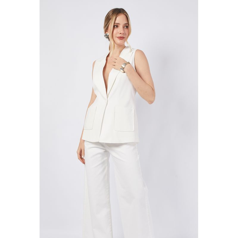 CHALECO SASTRE LARGO SOFIA SEMI OVERSIZE DE MUJER BANATY | falabella.com