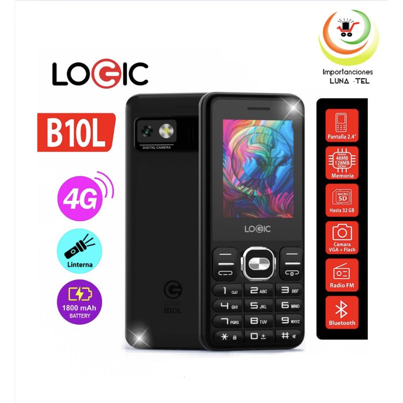 CELULAR LOGIC B10L 4G COLOR NEGRO LOGIC | falabella.com