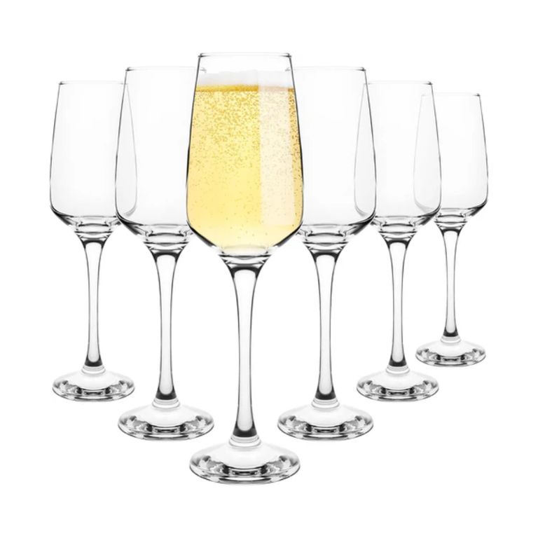 Set de 6 Copas para Champagne Base Ancha 227 ml | Sodimac Perú