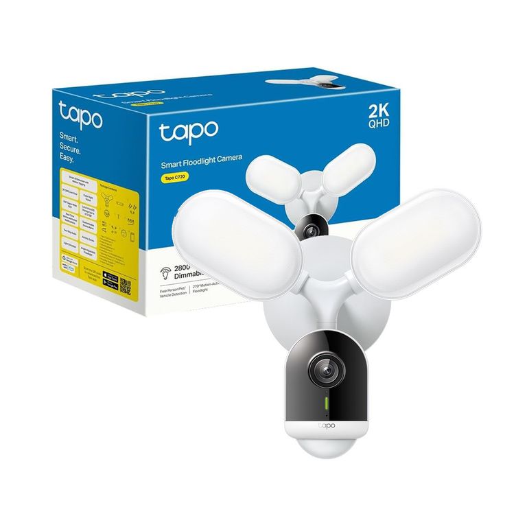Tapo C720 4MP 2K Cámara Seguridad Wi-Fi Reflector Exterior | Sodimac Perú