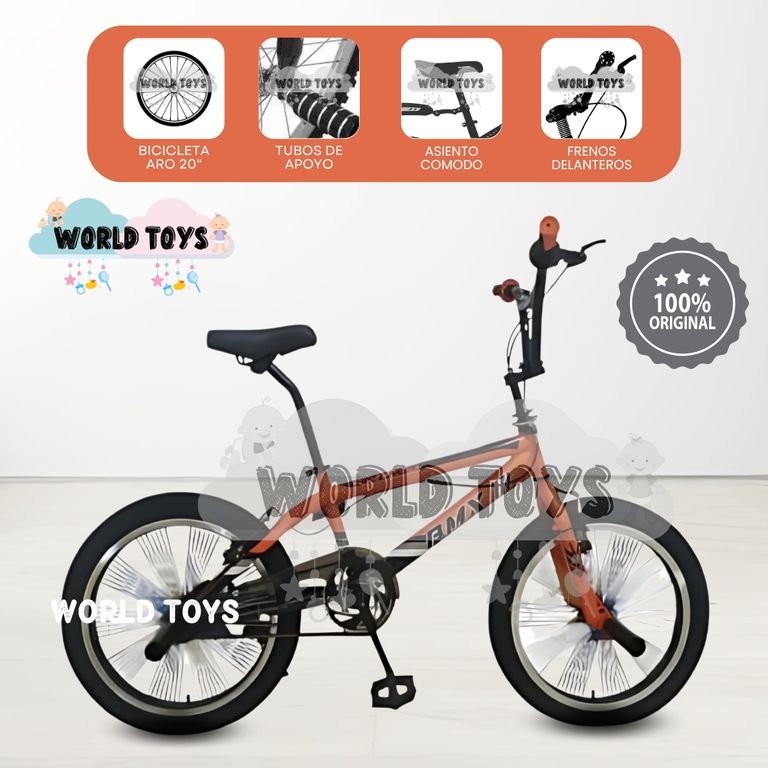 Bicicleta Deportiva para Niños Aro 20 «RAY MX» Orange CONFORT ...