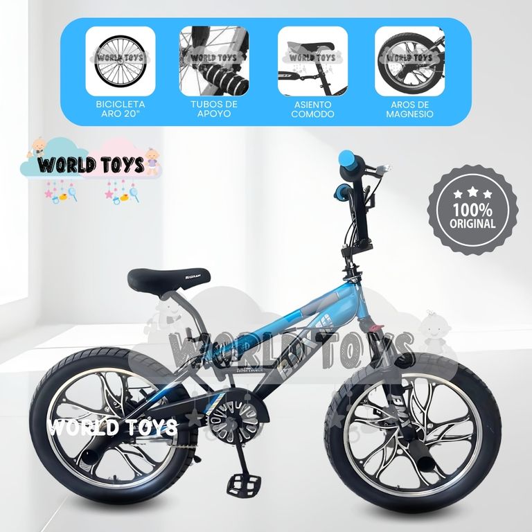 Bicicleta Deportiva para Niños Aro 20 «BMX MAGNE» Blue | Sodimac Perú