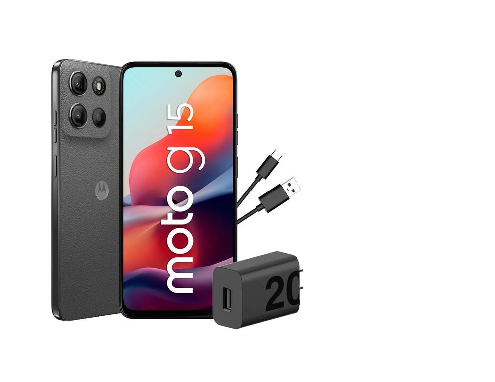 Celular Moto G15 4GB 128GB GRIS MOTOROLA | falabella.com