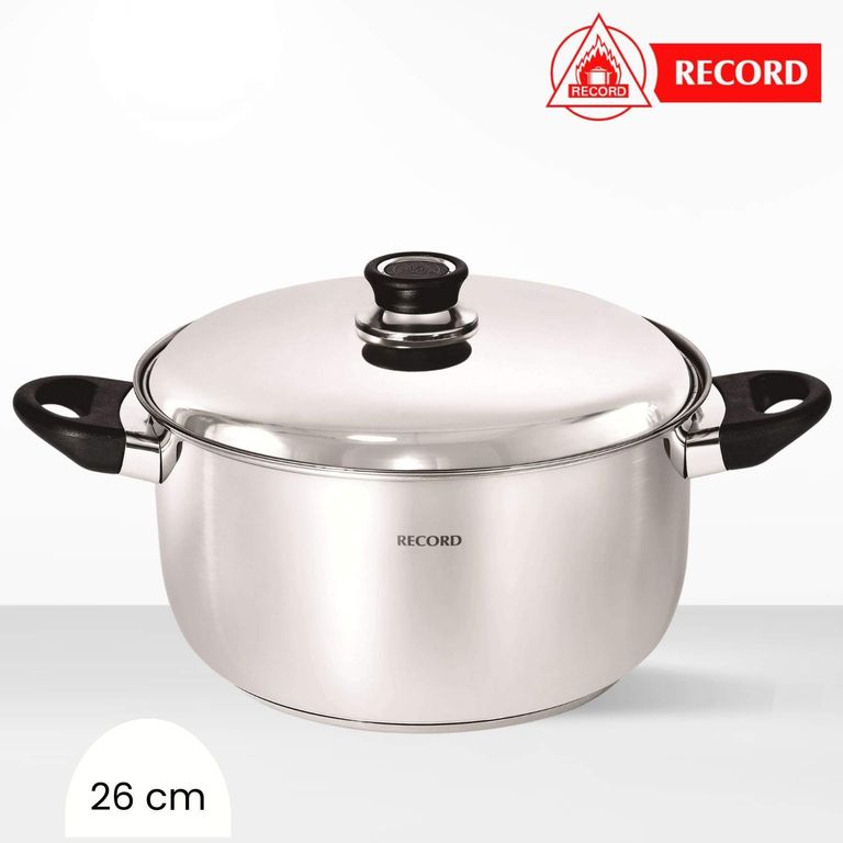 Olla de Acero Inox Luxe Record N° 26 - Tapa de Acero RECORD | Falabella ...
