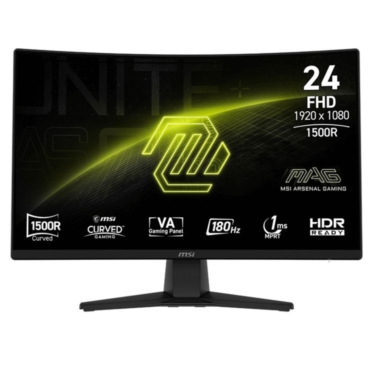 Monitor Msi Mag-242C 24 Curvo Fhd 180Hz 4Ms - Experiencia Visual Inig ...