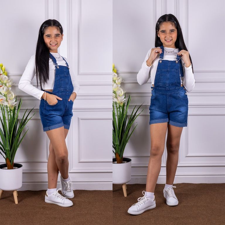 OVEROL SHORT CLASICO DEMIN niña-danus DANUS | falabella.com