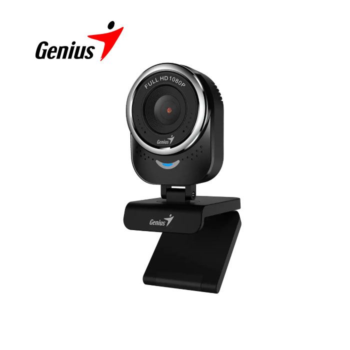 Webcam Genius QCam 6000 – Full HD 1080p USB Negro para Videollamadas y ...