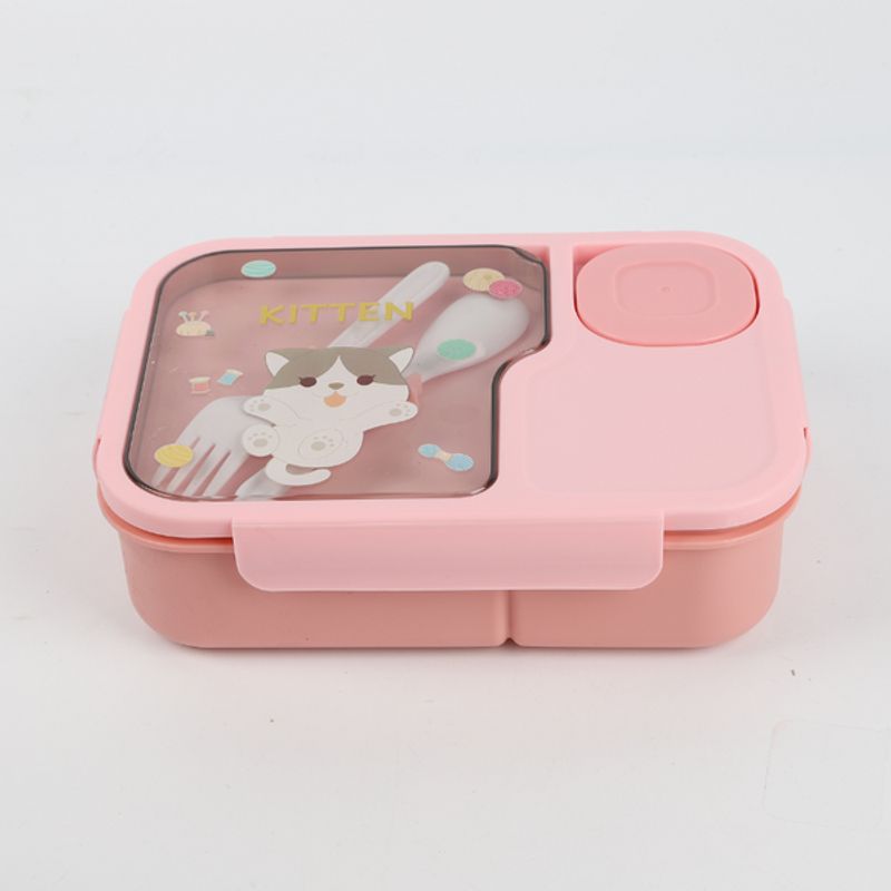 Táper con Divisiones y Cubiertos Diseño Animalitos PIA COPELLO STORE ...