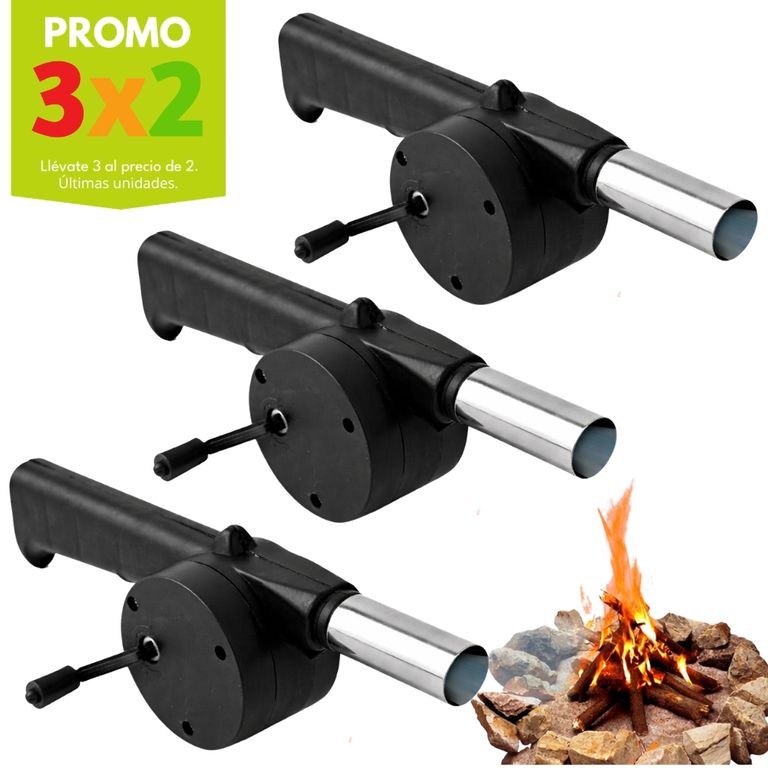 Pack x3 Encendedor de Carbón Soplador de Parrilla Barbacoa 104E ...