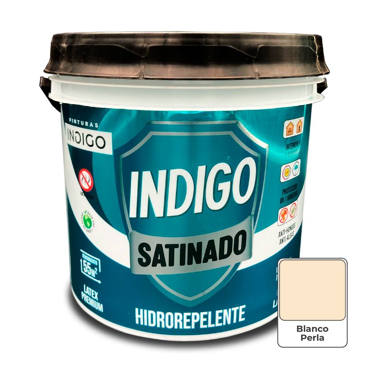 Látex INDIGO SATINADO Blanco Perla PINTURAS INDIGO | falabella.com