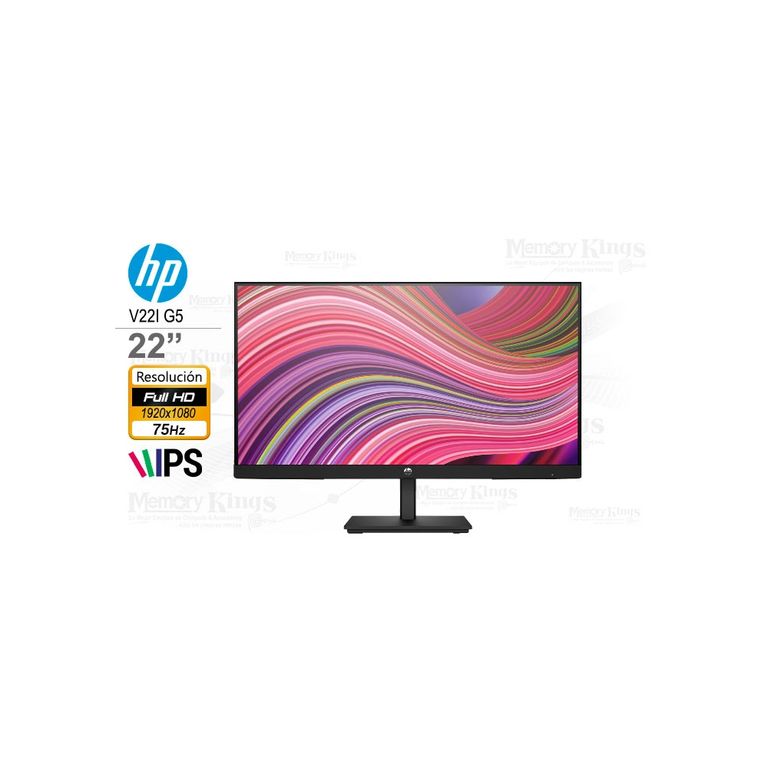 Monitor HP V22i de 22 FHD IPS conexión HDMIDPVGA ideal para gami HP ...