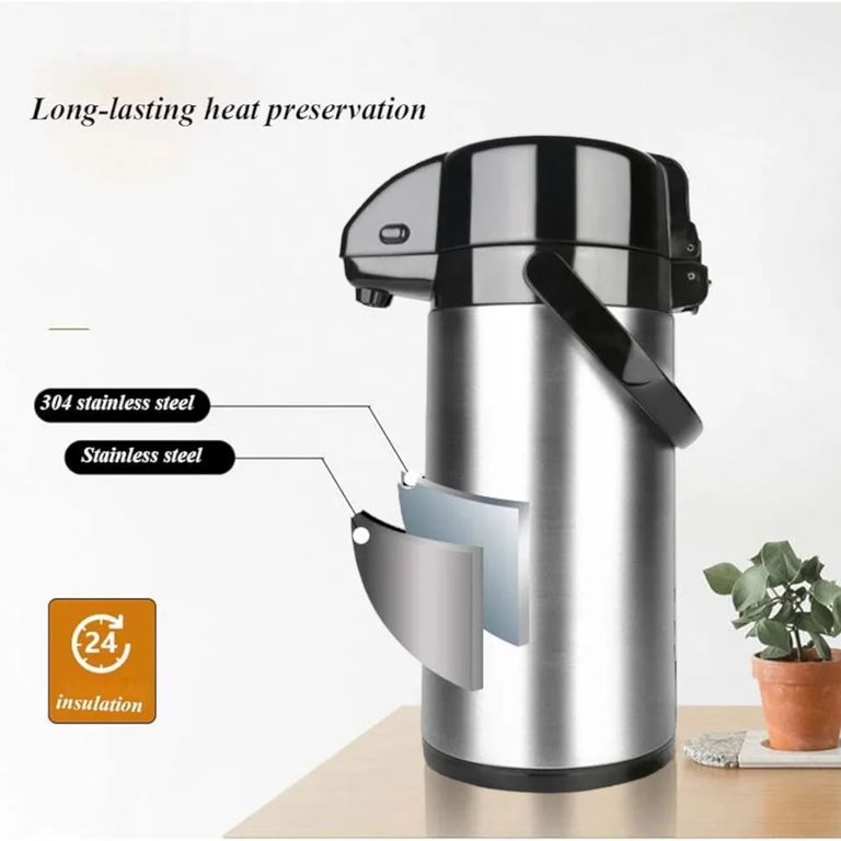 Termo Dispensador Con Agarradera Acero Inoxidable 3litros | Sodimac Perú