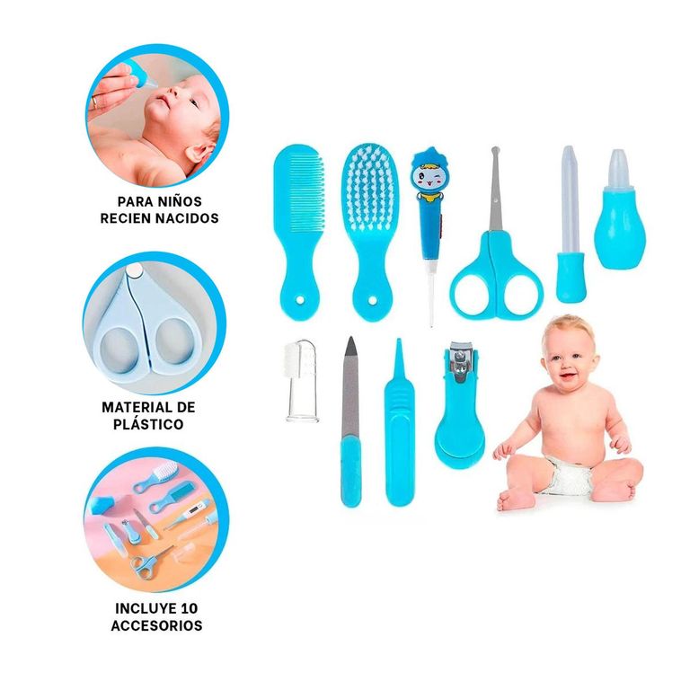 Pack6 Kit Compacto de Infantes 10pzas Azul RYBIU IMPORT | falabella.com