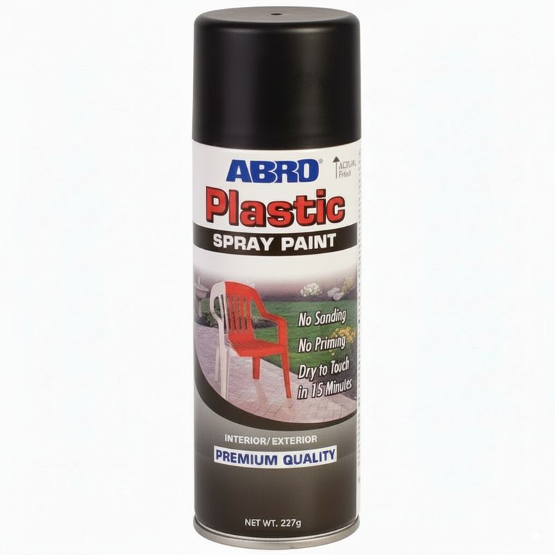 ABRO Pintura en Spray para Plásticos Negro Satinado 227gr SPP-013 ABRO ...