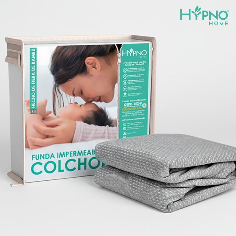 Funda De Colchón Impermeable Hypno de Bambú Con Cierre - Gris HYPNO ...