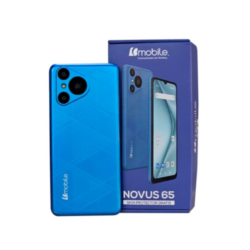 Celular Bmobile Novus 65 Azul 4G LTE 2GB RAM y 64GB Almacenamiento D ...