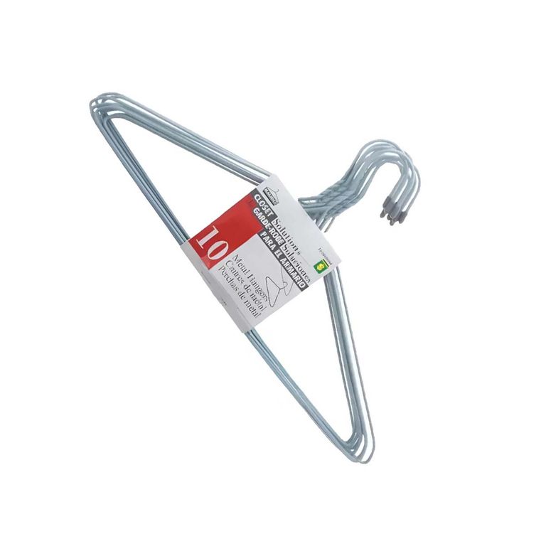 Pack2 Colgador de Plastico para Ropa 10 Piezas en Plomo | Sodimac Perú