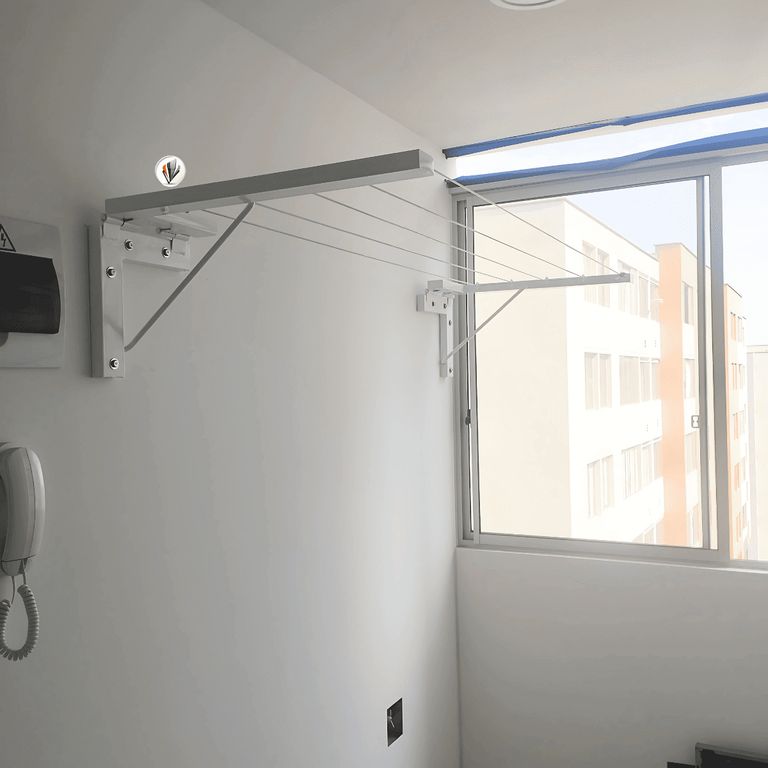 Tendedero Pared Plegable Imahi 3m Reforzado 5 Líneas Blanco | Sodimac Perú