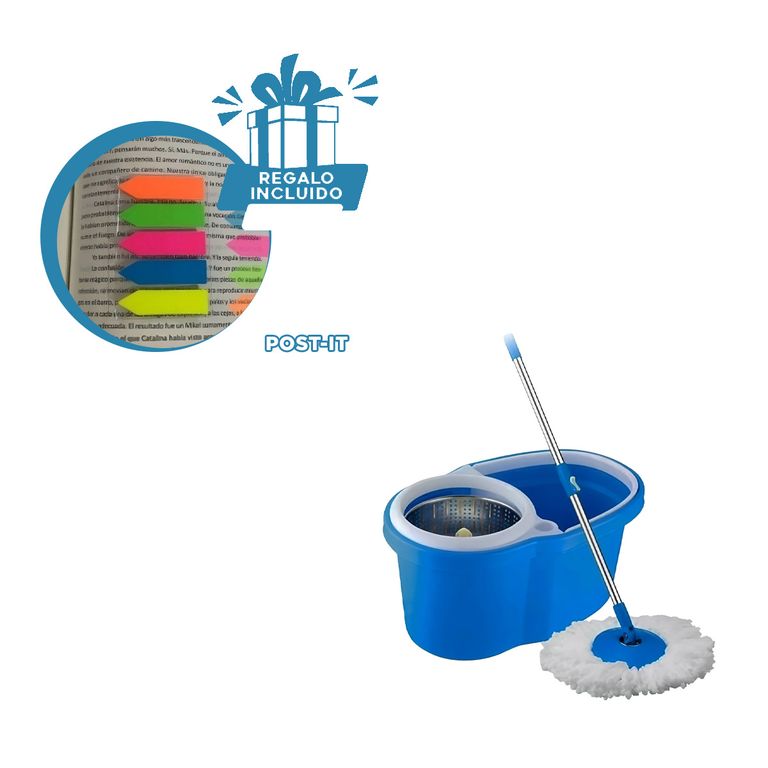 Pack12 Trapeador con Rotacion Total en Color Azul GENERICO | falabella.com