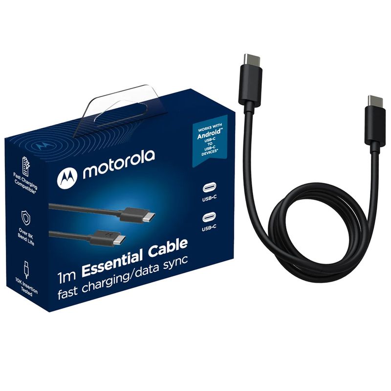 Cable Motorola Essential Tipo-C a C 1 Metro Original MOTOROLA ...