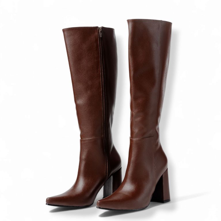 BOTAS DE MUJER GRECIA TACO 9 COLOR MARRON LB LIBBY CALZADOS Y ...