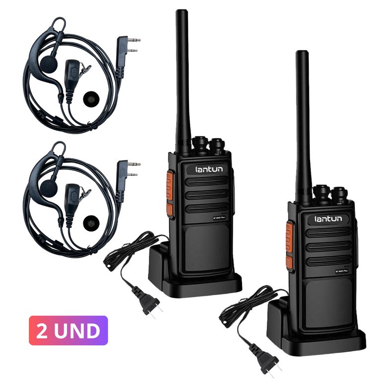 Radio Transmisor Comunicador UHF Walkie Talkie portatil Inalambrico ...