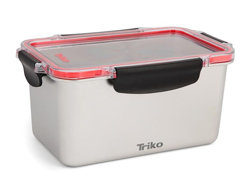 CONTENEDOR MICROSAFE ACERO 2100ML CON TAPA LOCK TRIKO | Falabella Perú
