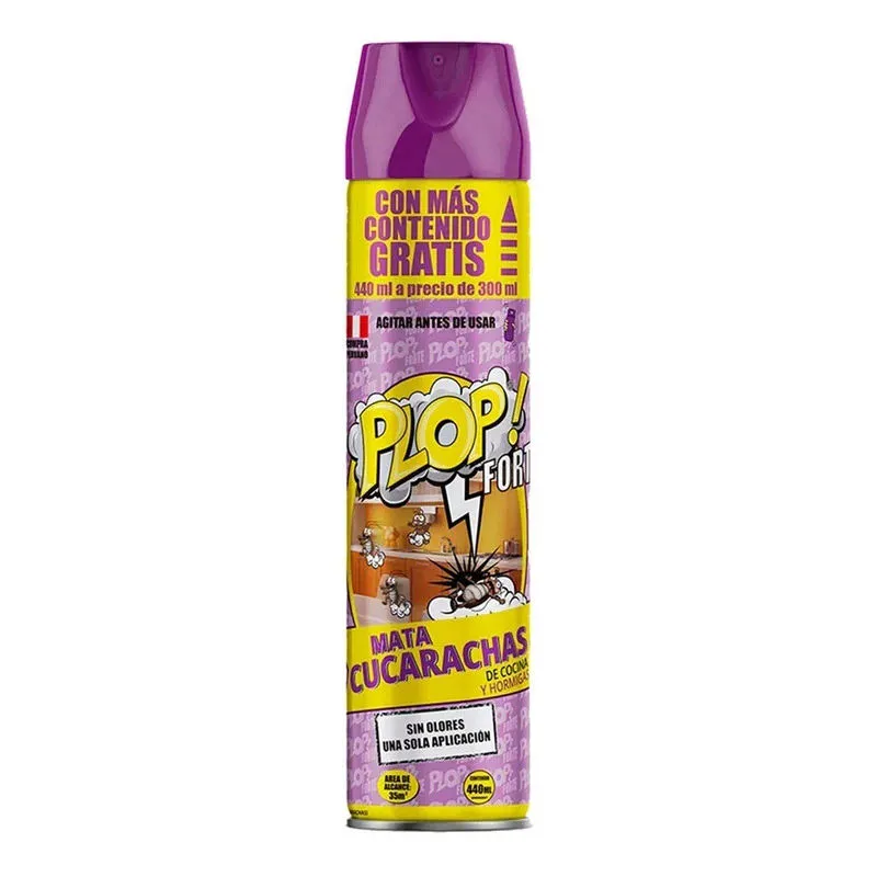 Insecticida Plop 440 Ml Mata Cucarachas y Hormigas en Spray - EDITS0128 ...