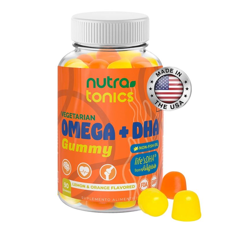 Omega 3, 6, 9 Nutratonics 90 Gomitas Veganas de Algas GENERICO ...