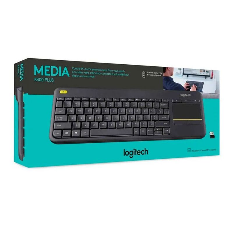 Teclado Inalámbrico Logitech K400 Plus Con Touchpad LOGITECH ...