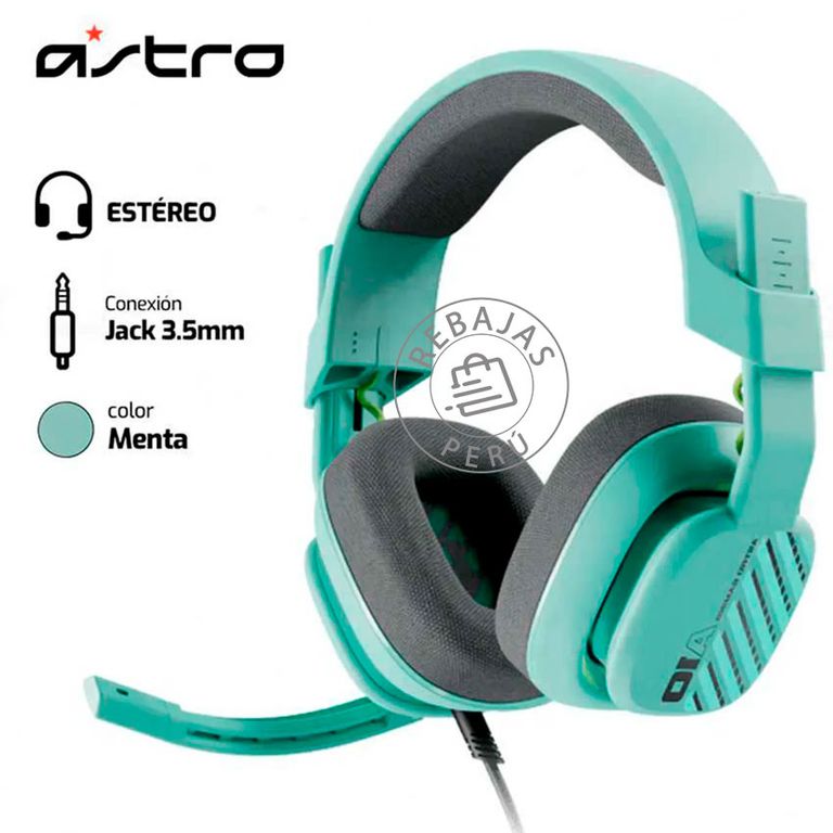 Audífonos Astro A10 G2 Verde Menta Gaming Multiplataforma con Micrófono ...