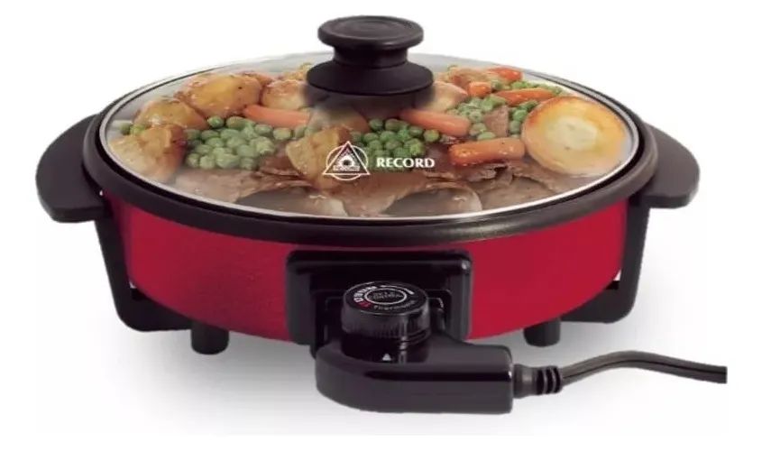 Sartén Eléctrica Record Rec-clsener101 Roja Color Rojo Multicocción ...