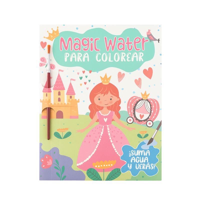 LIBRO PARA PINTAR CON AGUA - MAGIC WATER PRINCESAS GENERICO | falabella.com