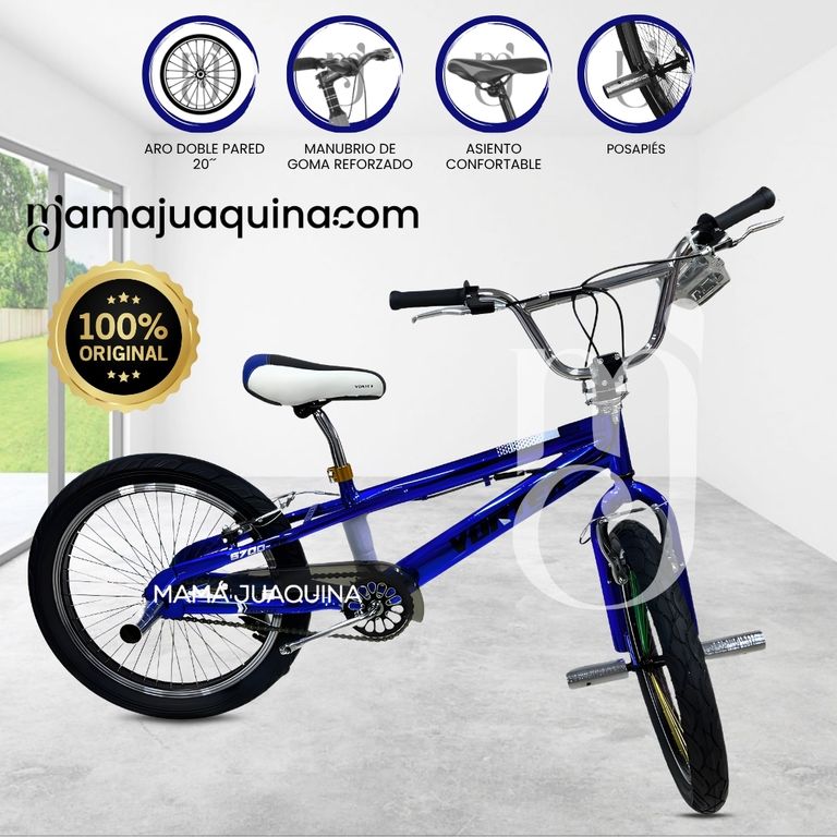 Bicicleta Deportiva BMX Aro 20 «FAST GLOW» Blue VELOX | falabella.com
