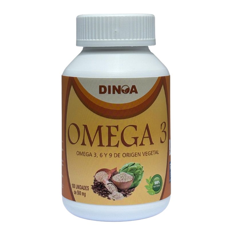 Omega 3 - Cápsulas x 100- Dinoa -Salud cardiovascular – Energía ...