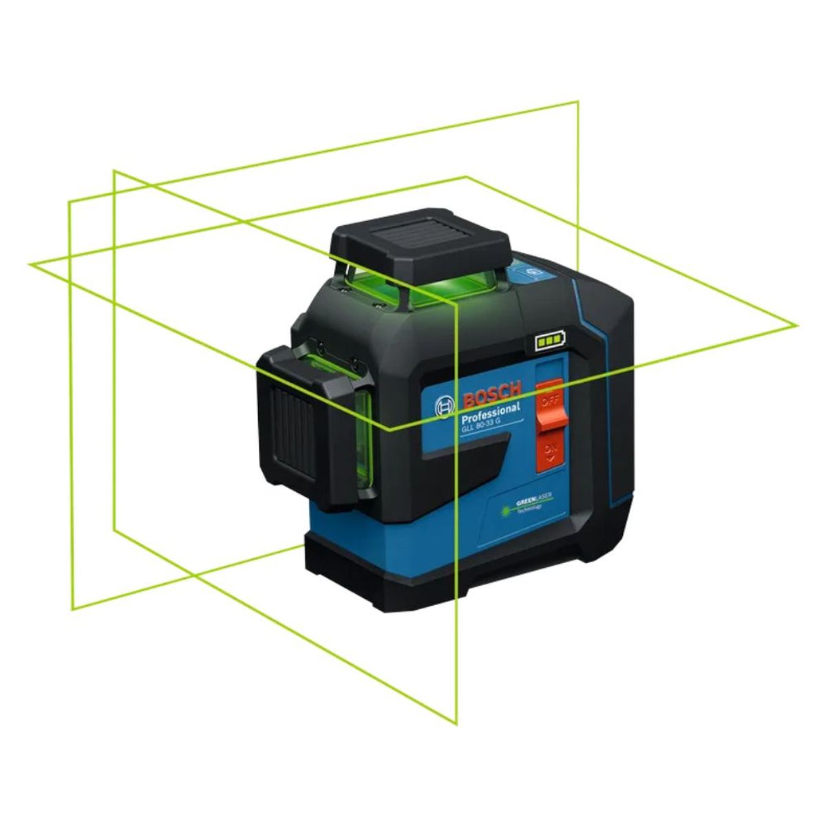 Nivel Láser Bosch Verde GLL 80-33 G 360° + Receptor + Bateria BOSCH ...