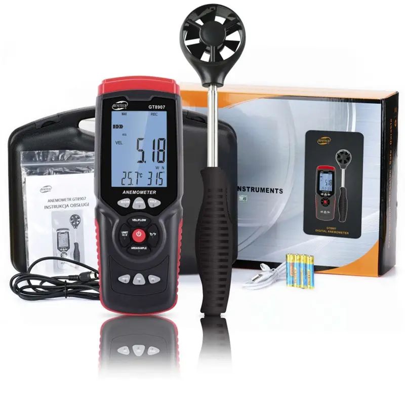 Anemómetro Caudalímetro Higrómetro Termómetro Data Logger - BENETECH GT8907 BENETECH | falabella.com