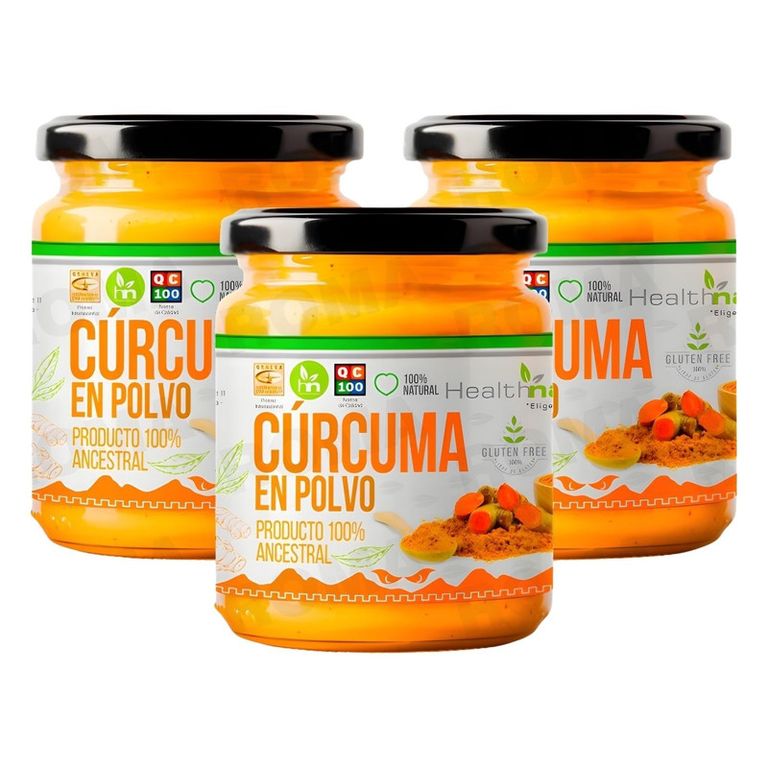 PACK 3 CÚRCUMA EN POLVO 100G HEALTHNATURAL HEALTHNATURAL | falabella.com