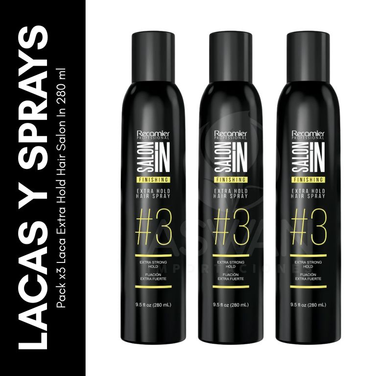 Pack x3 Laca Extra Hold Hair Salon In 280 ml GENERICO | falabella.com