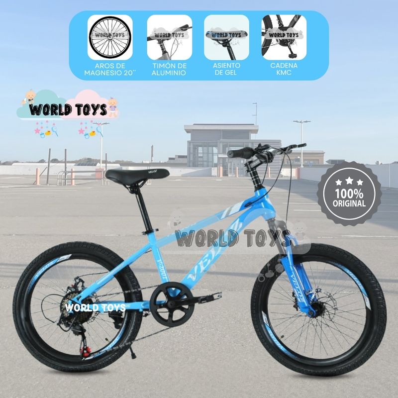 Bicicleta Deportiva Aro 20 «PALMEIRA MIDDLE» Light Blue VELOX ...