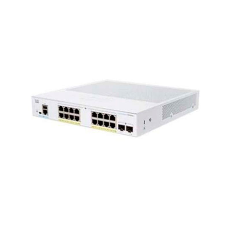 SWITCH CISCO CBS250 SMART 16 PUERTOS POE 2X1G SFP PN CBS250-16P-2G-NA ...