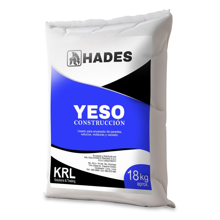Yeso para construcción Bolsa x 18 kg Hades GENERICO | Falabella Perú