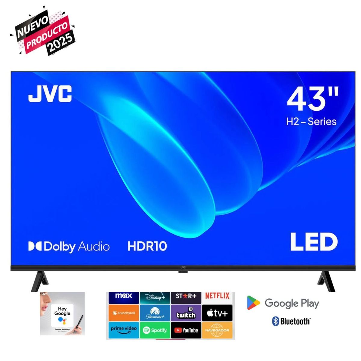 Televisor JVC LED 43 " Full HD Google TV LT-43KM358 JVC | falabella.com