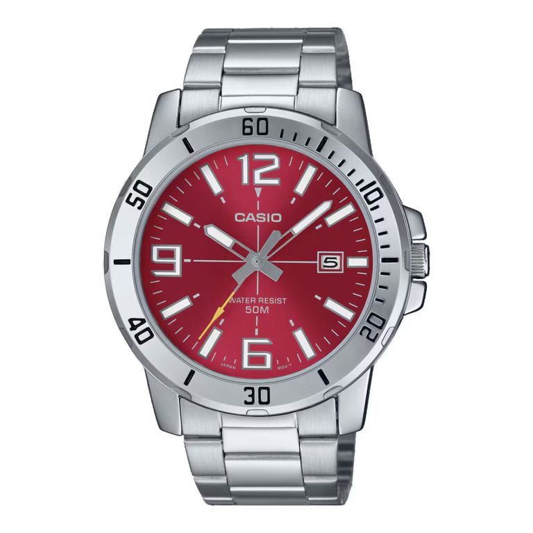 ELOJES CASIO ORIGINAL MTP-VD01D ROJO CAS-70 CASIO | falabella.com